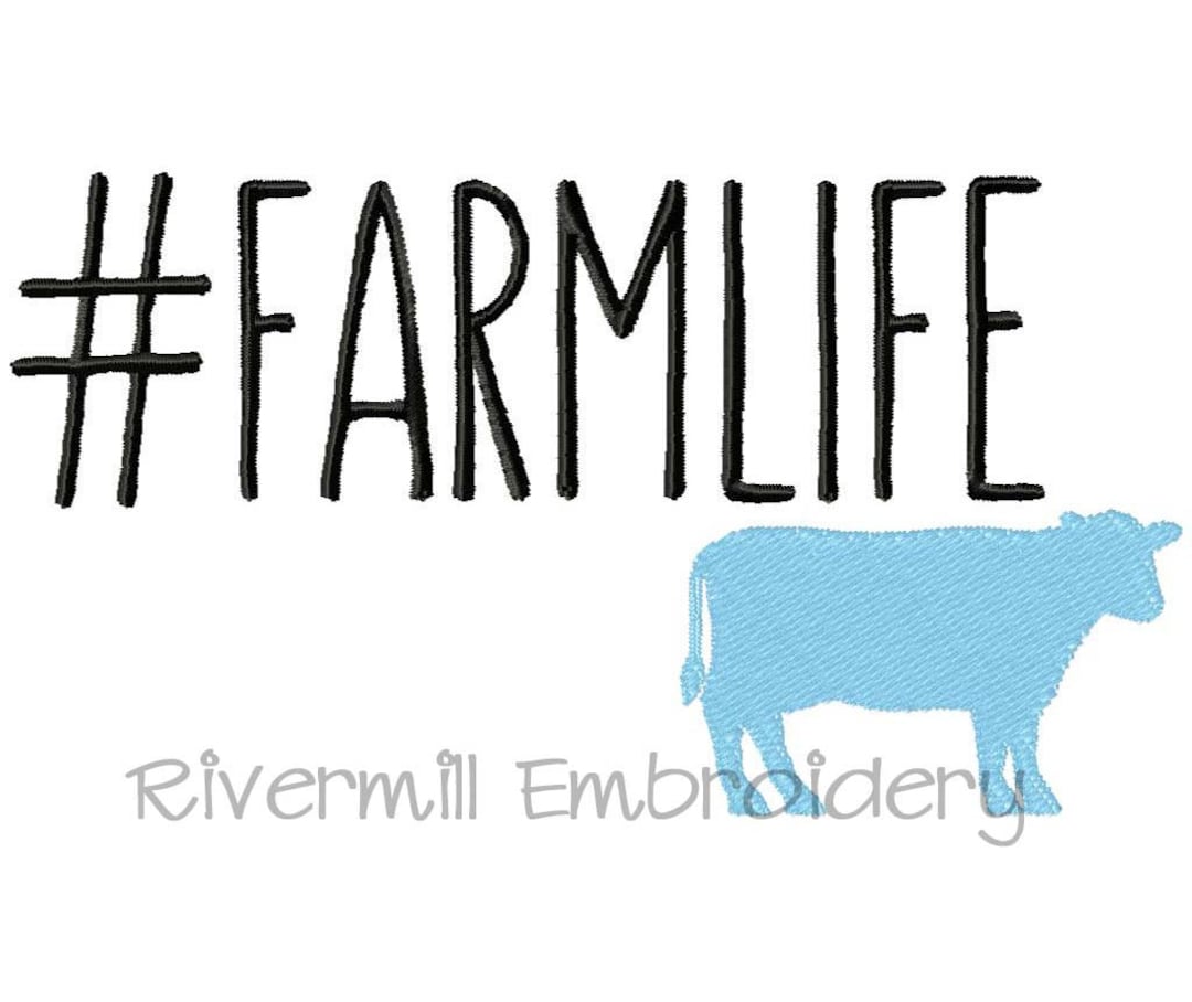 Farm Life Machine Embroidery Design - 4 Sizes - Etsy
