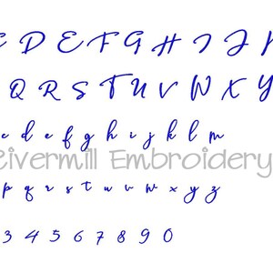 Stephanie Script Machine Embroidery Font Monogram Alphabet - 3 Sizes ...