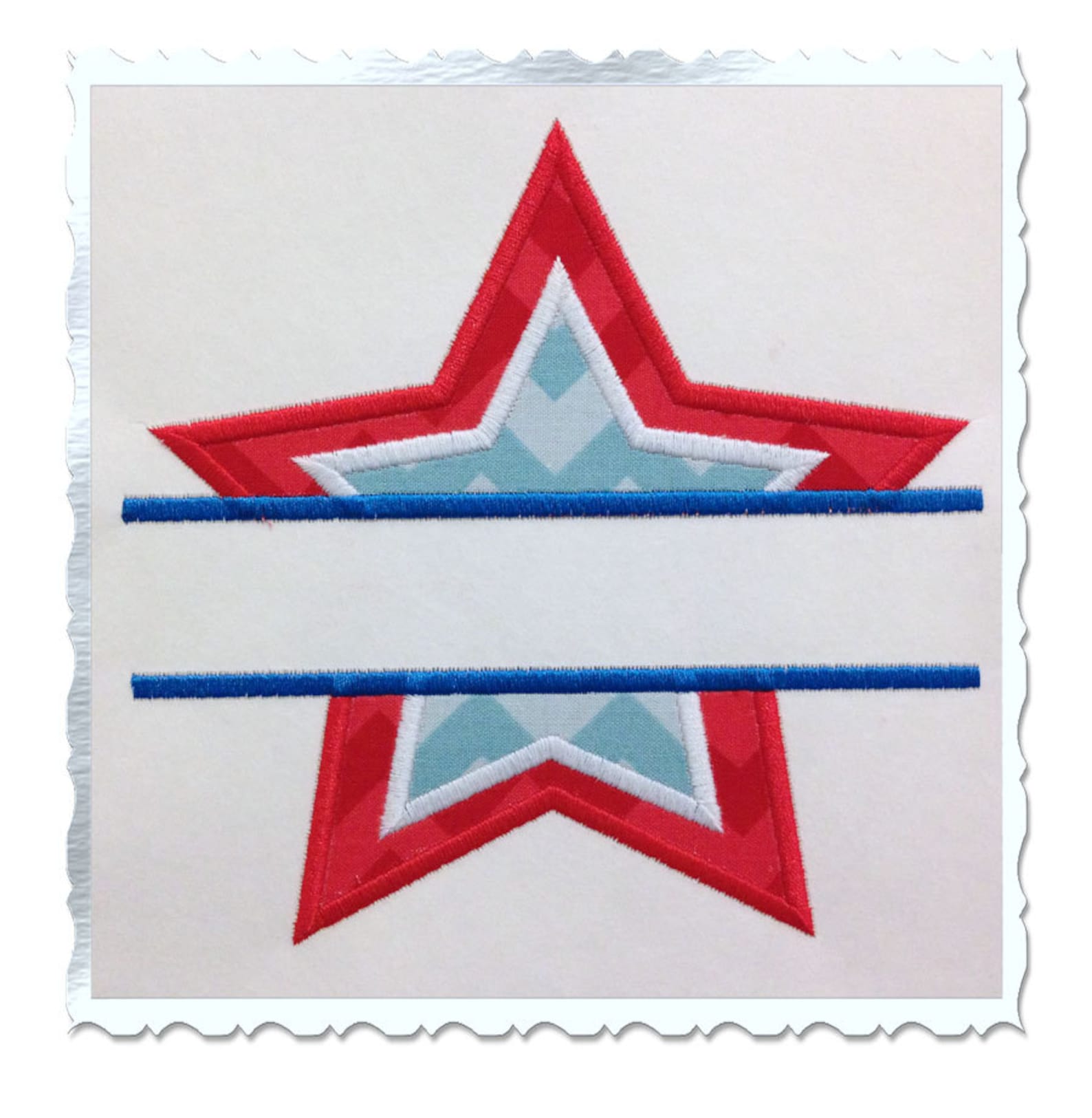 Split Star Applique Machine Embroidery Design 5 Sizes - Etsy