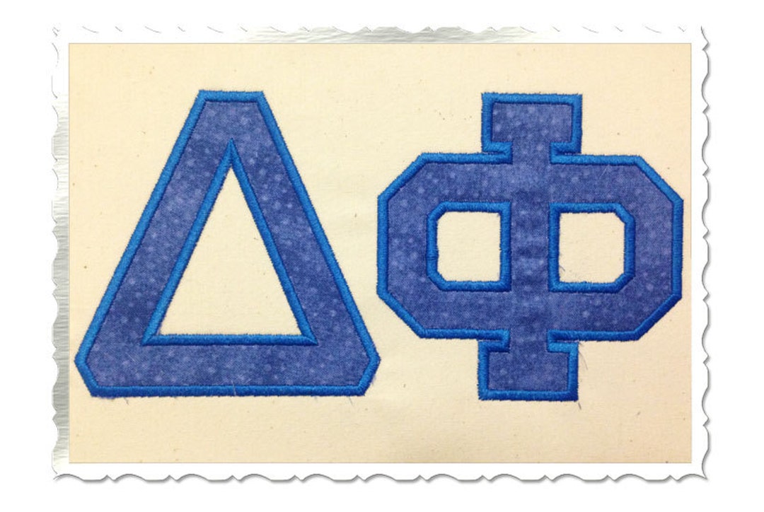 Greek Varsity Collegiate Applique Machine Embroidery Font Alphabet - 4 ...