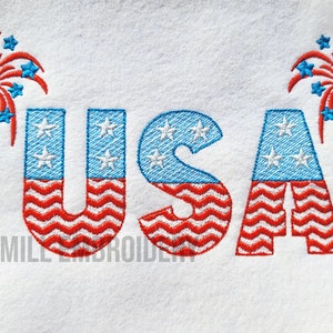Patriotic Stars & Stripes Machine Embroidery Font Monogram Alphabet ...