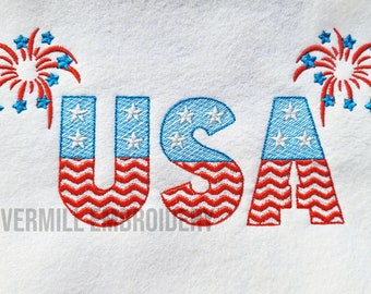 Patriotic 4th of July Stars and Stripes Font 2 Types, USA United States ...