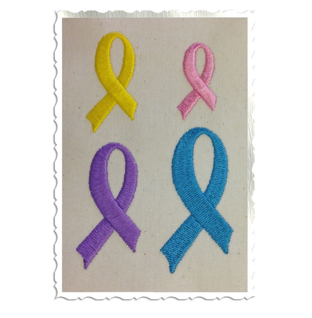 Mini Awareness Ribbon Machine Embroidery Design - 4 Sizes - Etsy