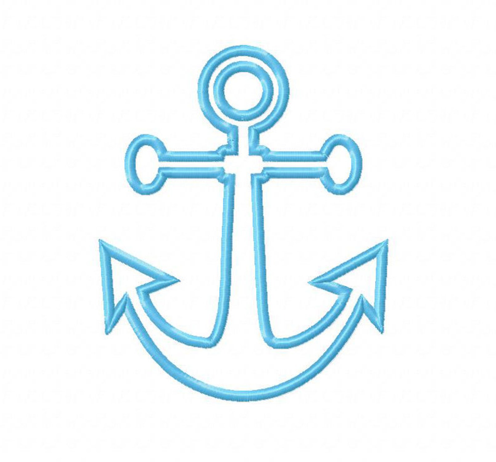 Applique Anchor Machine Embroidery Design 4 Sizes - Etsy