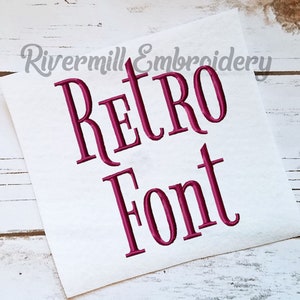 Retro Style Machine Embroidery Font Monogram Alphabet - 3 Sizes - BX ...