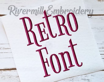 Retro Style Machine Embroidery Font Monogram Alphabet 3 - Etsy