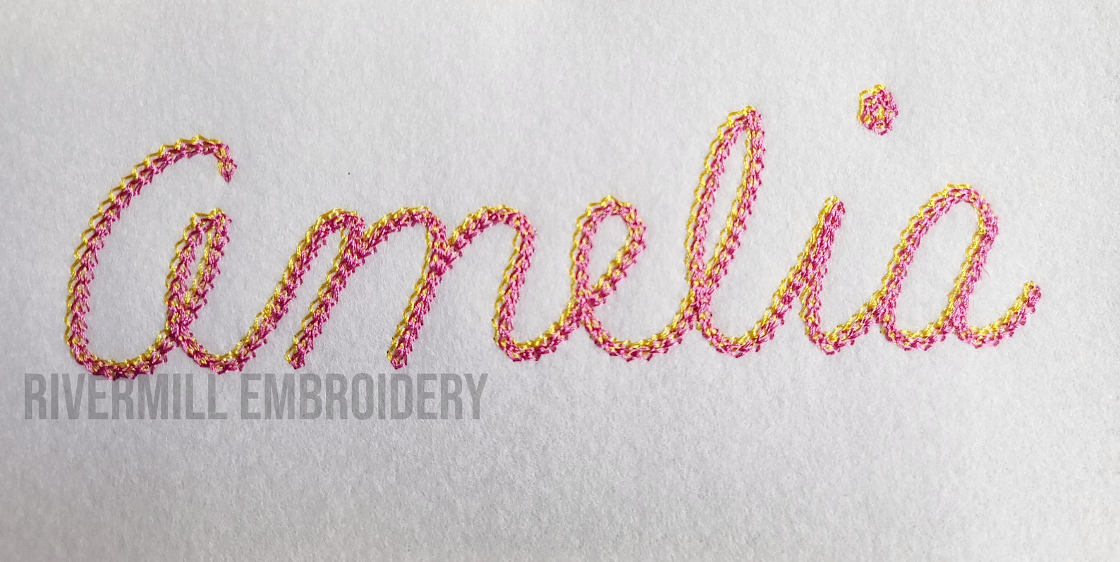 Chain Stitch Vintage Handwriting Embroidery Font Monogram - Etsy