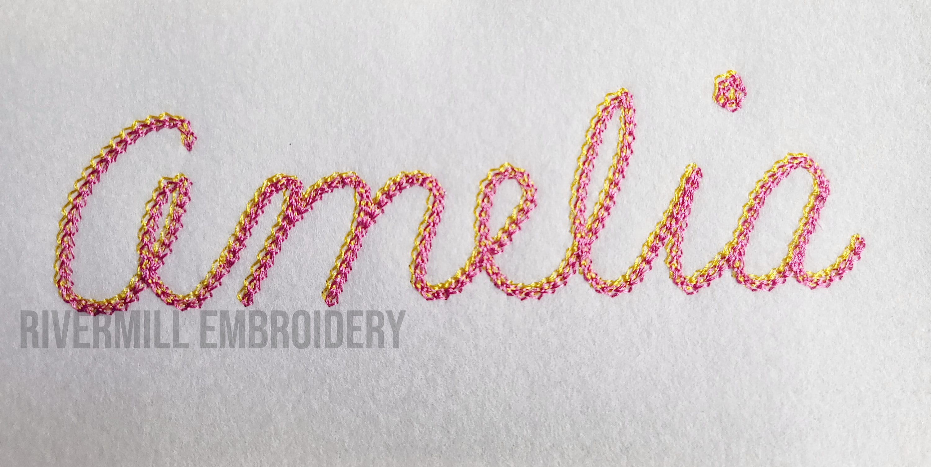 Chain Stitch Vintage Handwriting Embroidery Font Monogram Alphabet - 3 ...