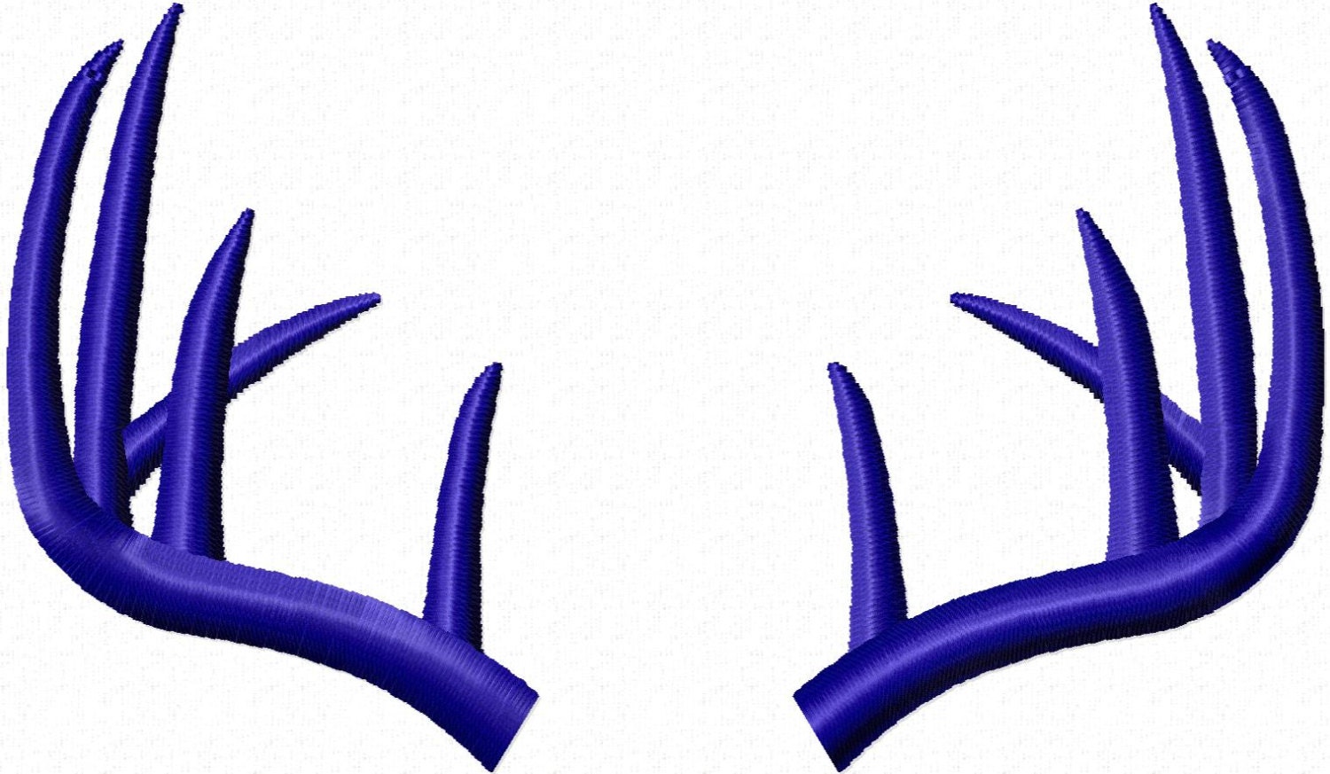 Deer Antlers Machine Embroidery Design - 4 Sizes - Etsy