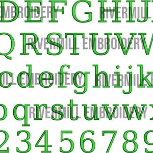 Griffith Machine Embroidery Font Alphabet - 3 Sizes - BX Files Instant ...
