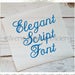 Elegant Script Machine Embroidery Font Monogram Alphabet - 3 Sizes - BX ...