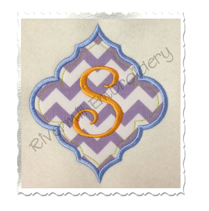 Applique Name or Monogram Frame 6 Machine Embroidery Design - Etsy