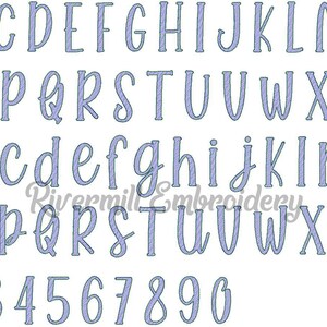 Farmhouse Sketch Style Machine Embroidery Font Monogram Alphabet - 3 ...