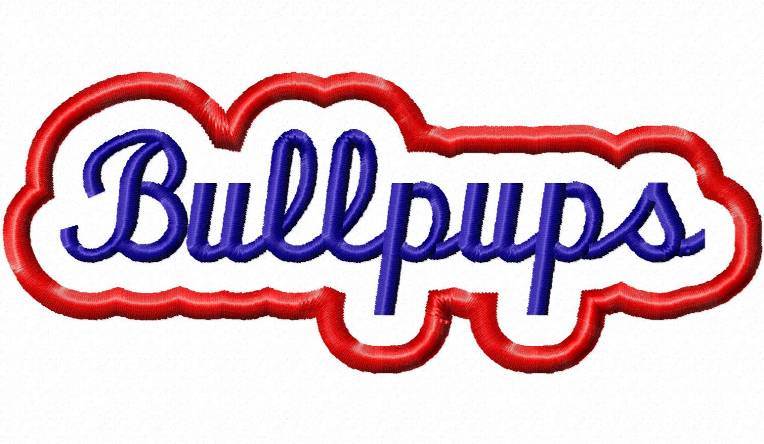 Sewing & Fiber Craft Supplies & Tools Applique Bullpups Team Name ...