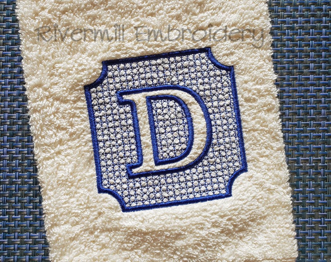 Embossed Machine Embroidery Monogram Alphabet 2 5 - Etsy