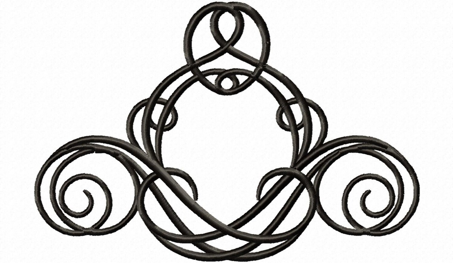 Fancy Monogram Font Frame Machine Embroidery Design 3 Sizes - Etsy