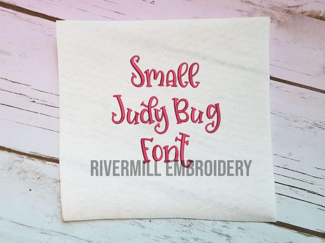 Small Judy Bug Machine Embroidery Font Monogram Alphabet - 2 Sizes - BX ...