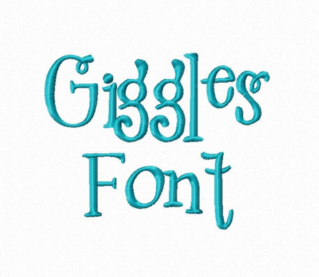 Giggles Machine Embroidery Font Monogram Alphabet - 3 Sizes - BX Files ...