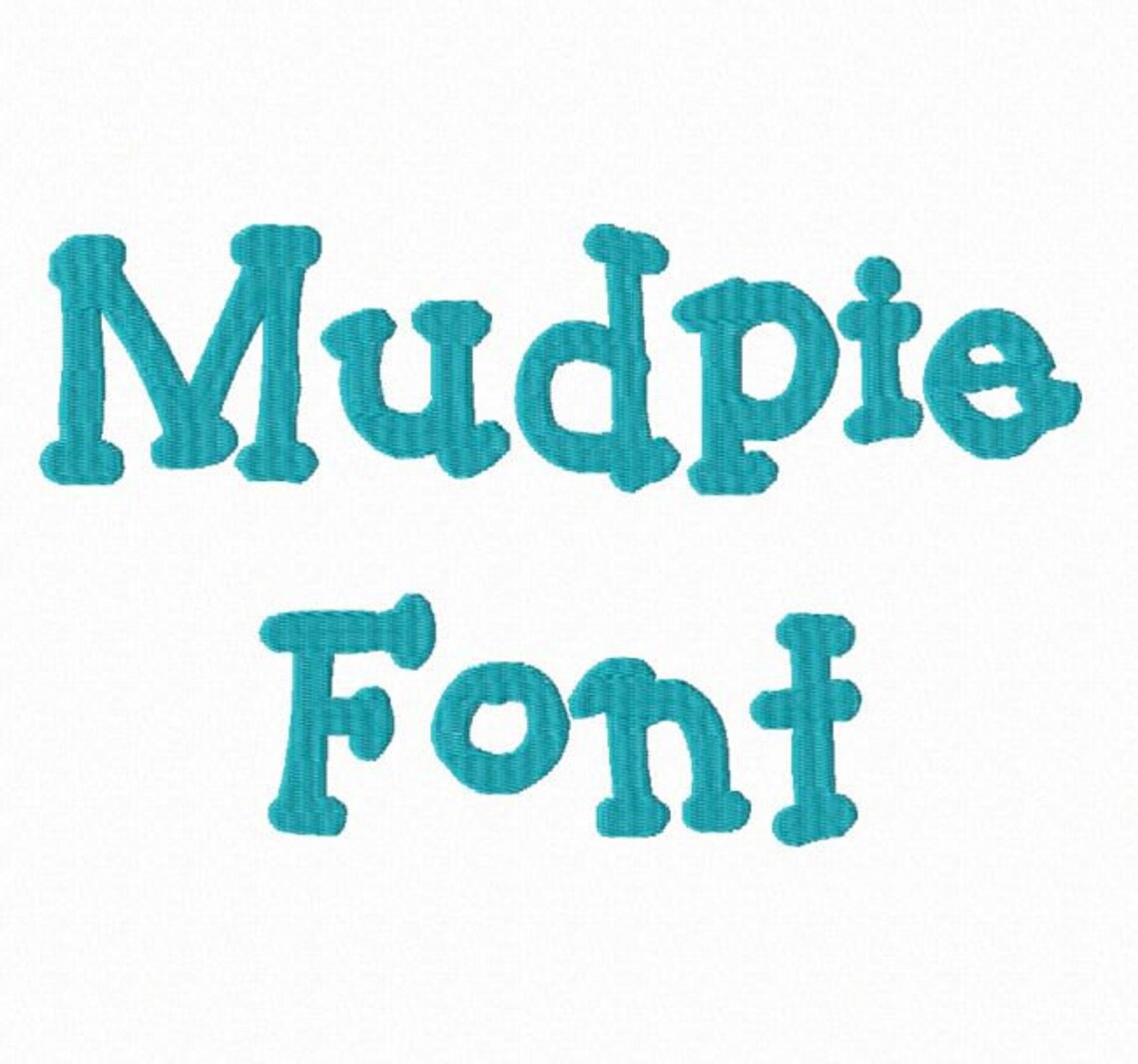Mudpie Machine Embroidery Font Monogram Alphabet 3 Sizes - Etsy