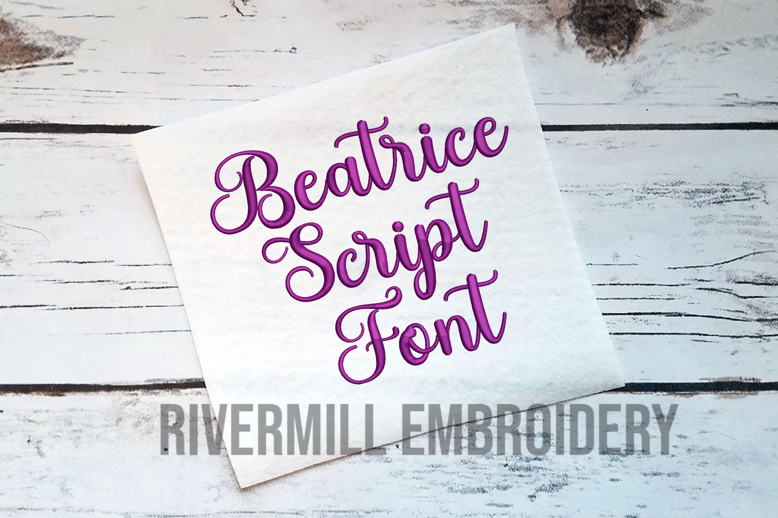 Beatrice Script Machine Embroidery Font Monogram Alphabet - 3 Sizes ...