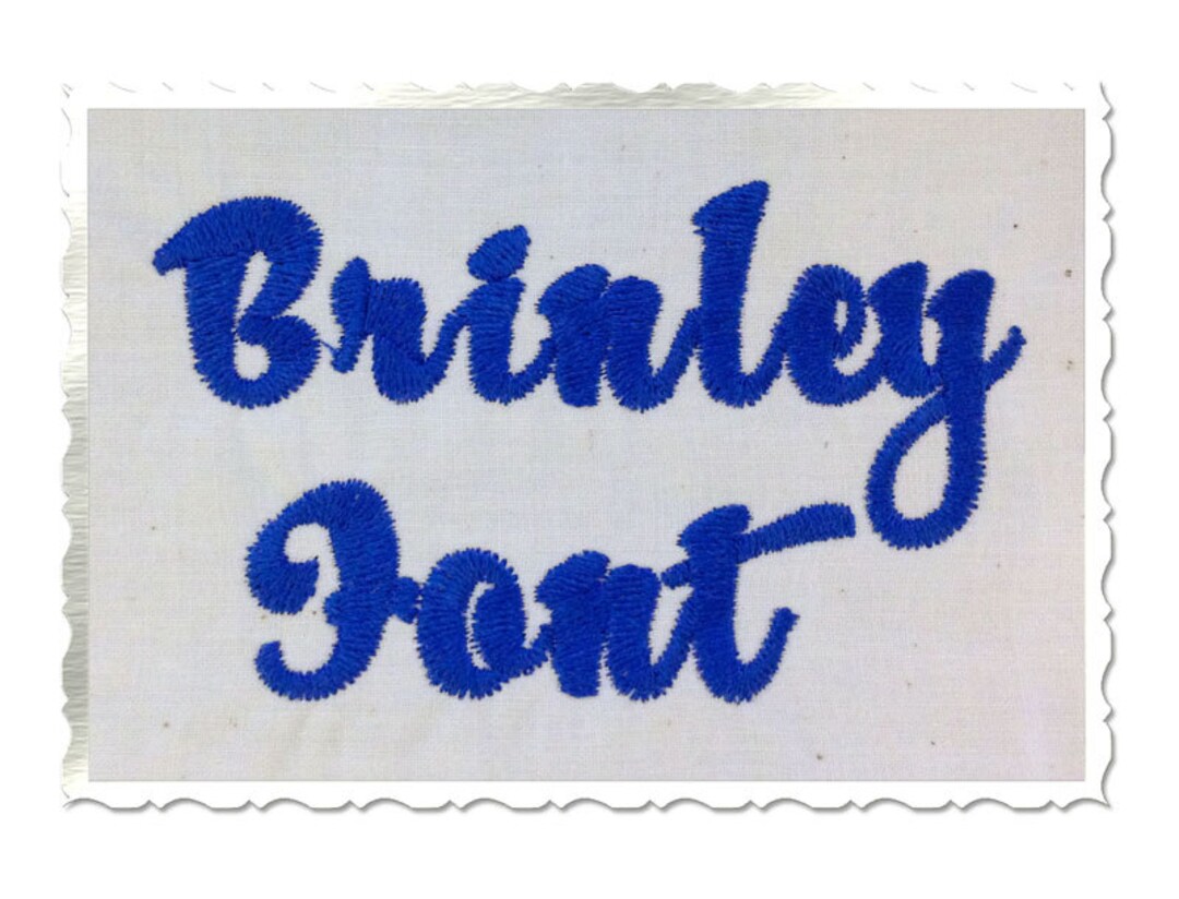Brinley Machine Embroidery Font Monogram Alphabet - 3 Sizes - BX Files ...