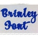 Brinley Machine Embroidery Font Monogram Alphabet 3 Sizes - Etsy