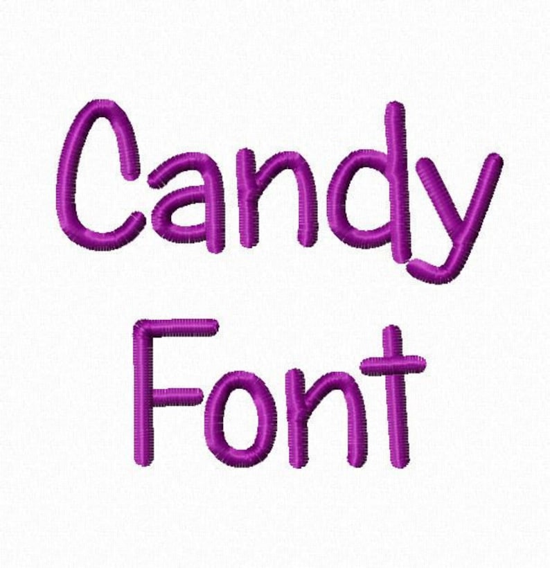 Candy Machine Embroidery Font Monogram Alphabet - 3 Sizes - BX Files ...