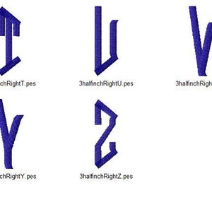Large Point 3 Letter Monogram Machine Embroidery Font Alphabet - 3 ...