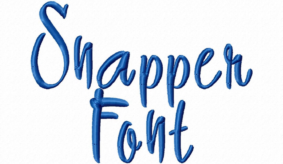 Snapper Machine Embroidery Font Monogram Alphabet - 3 Sizes - BX Files ...