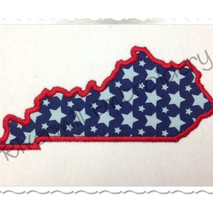 State of Kentucky Applique Machine Embroidery Design - 4 Sizes ...