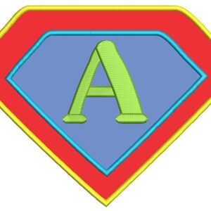 Double Applique Blank Superhero Shield Machine Embroidery Design - 6 ...