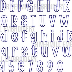 Sam Applique Machine Embroidery Font Monogram Alphabet - 4 Sizes - BX ...