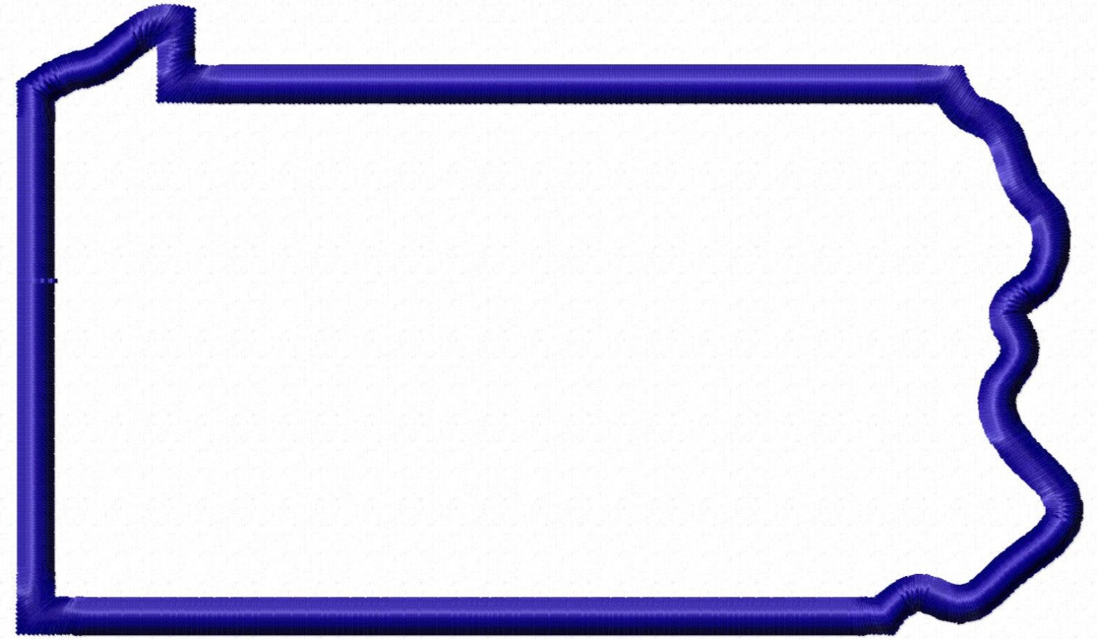 State of Pennsylvania Applique Machine Embroidery Design 4 | Etsy