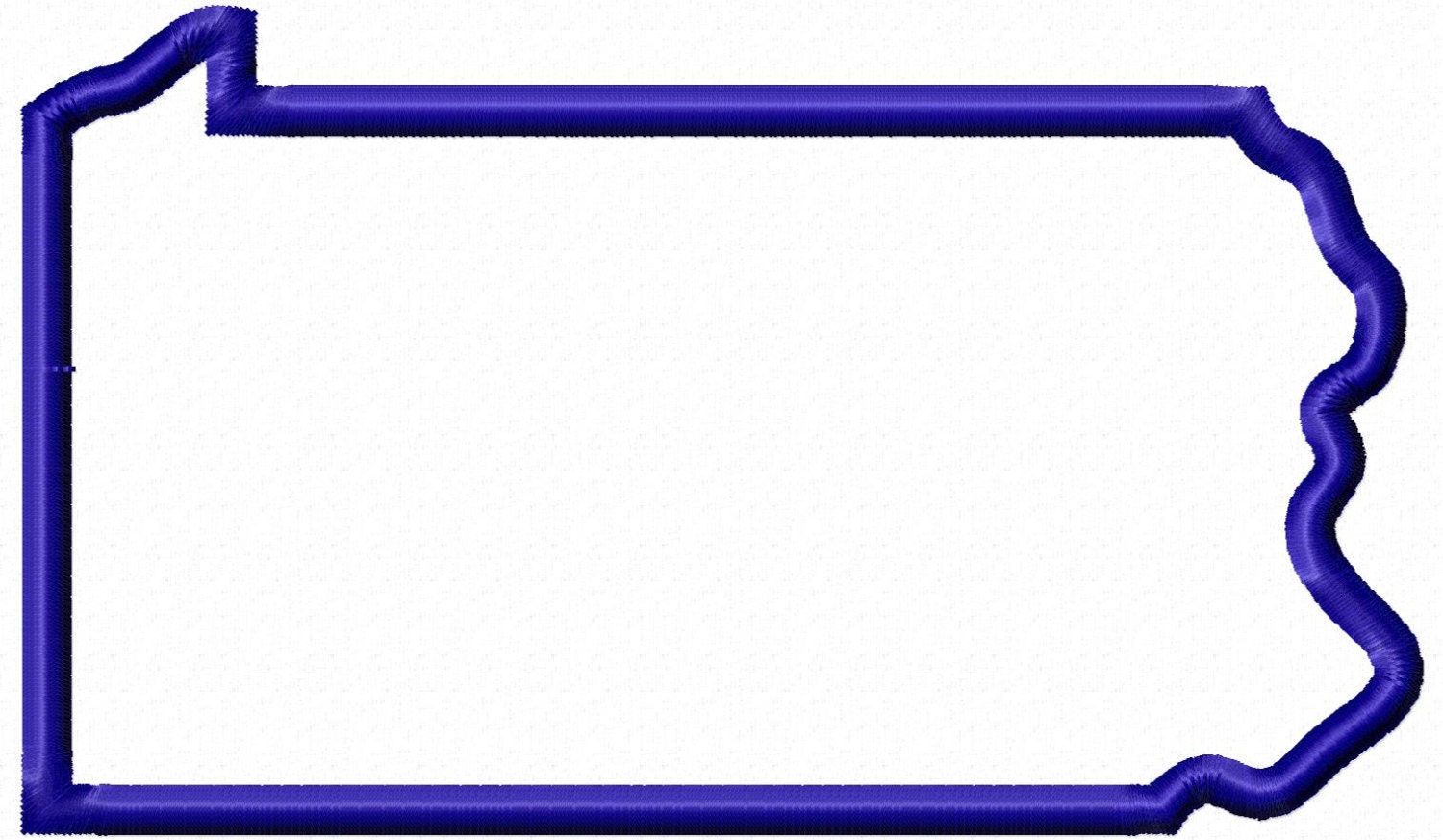 State of Pennsylvania Applique Machine Embroidery Design 4 | Etsy