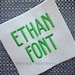 Ethan Machine Embroidery Font Monogram Alphabet - 3 Sizes - BX Files ...