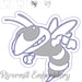 Yellow Jacket Raggy Applique Machine Embroidery Design 4 Sizes - Etsy
