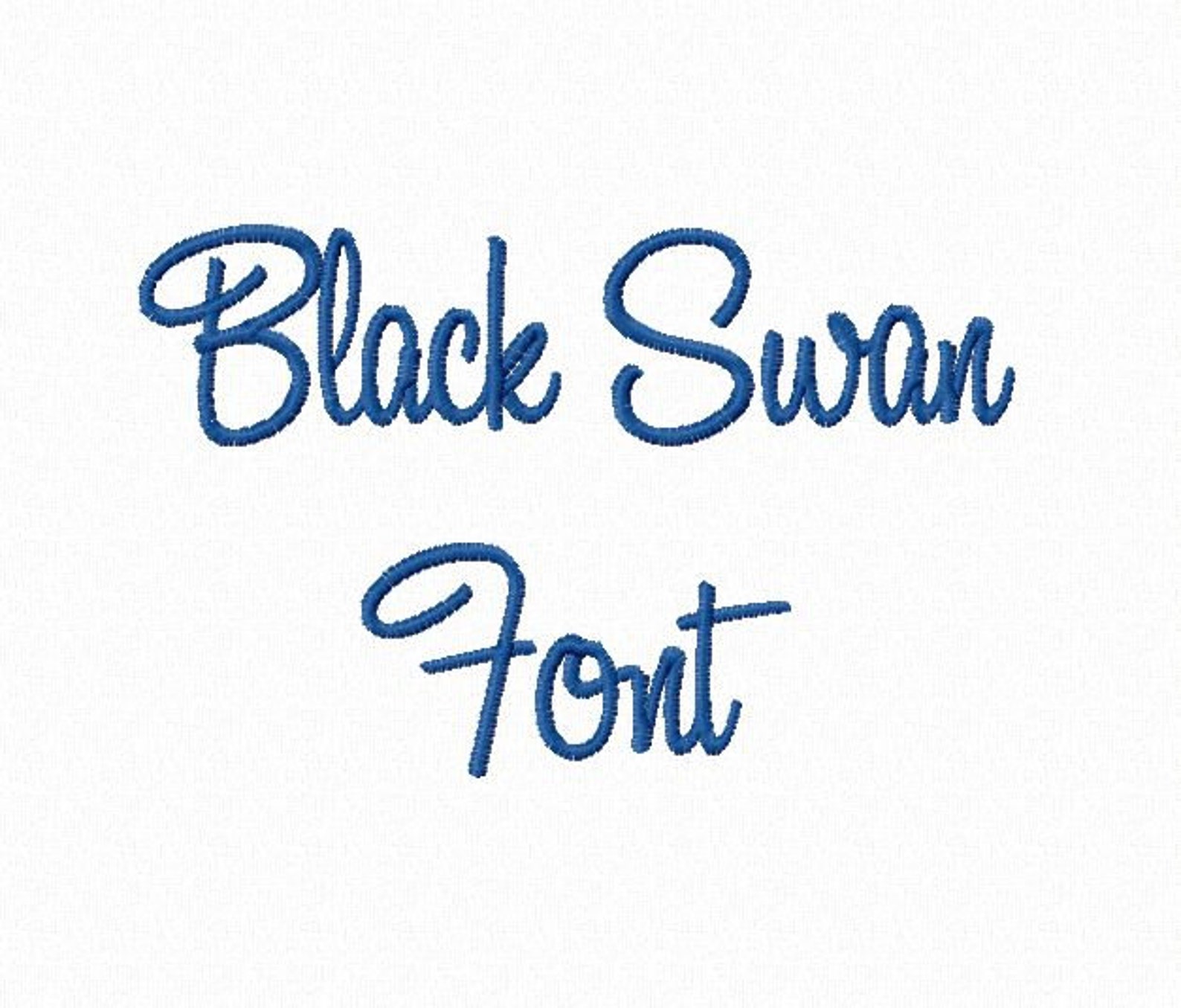 Black Swan Machine Embroidery Font Monogram Alphabet 3 Sizes - Etsy