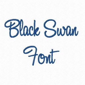 Black Swan Machine Embroidery Font Monogram Alphabet - 3 Sizes - BX ...