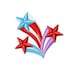 Shooting Stars Mini Machine Embroidery Design - 3 Sizes - Etsy
