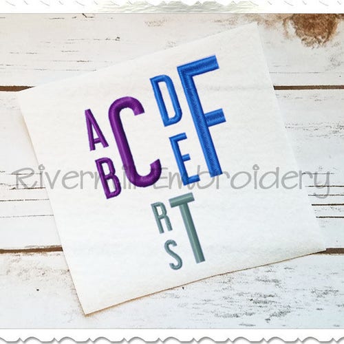 Large Fish Tail Machine Embroidery Font Monogram Alphabet 3 - Etsy