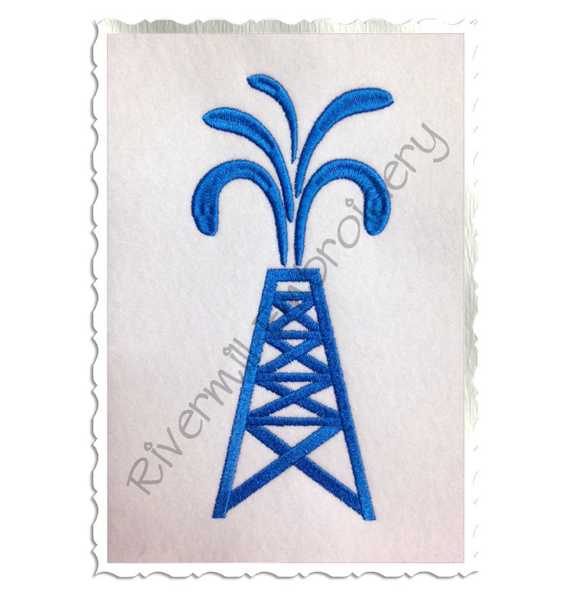Large Oil Rig Machine Embroidery Design 4 Sizes - Etsy