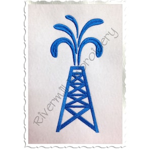 Large Oil Rig Machine Embroidery Design - 4 Sizes - Etsy