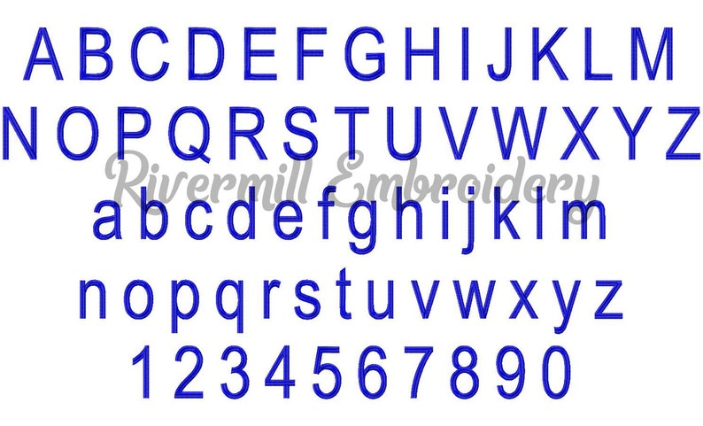 Arial Narrow Medium Sizes Machine Embroidery Font Monogram Alphabet - 3 ...