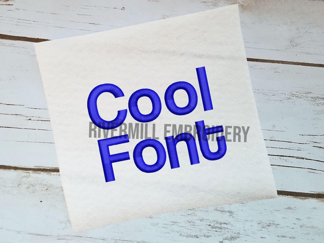 Cool Machine Embroidery Font Alphabet - 3 Sizes - BX Files Instant ...