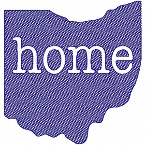 Sketch Style Ohio Home Machine Embroidery Design - Etsy