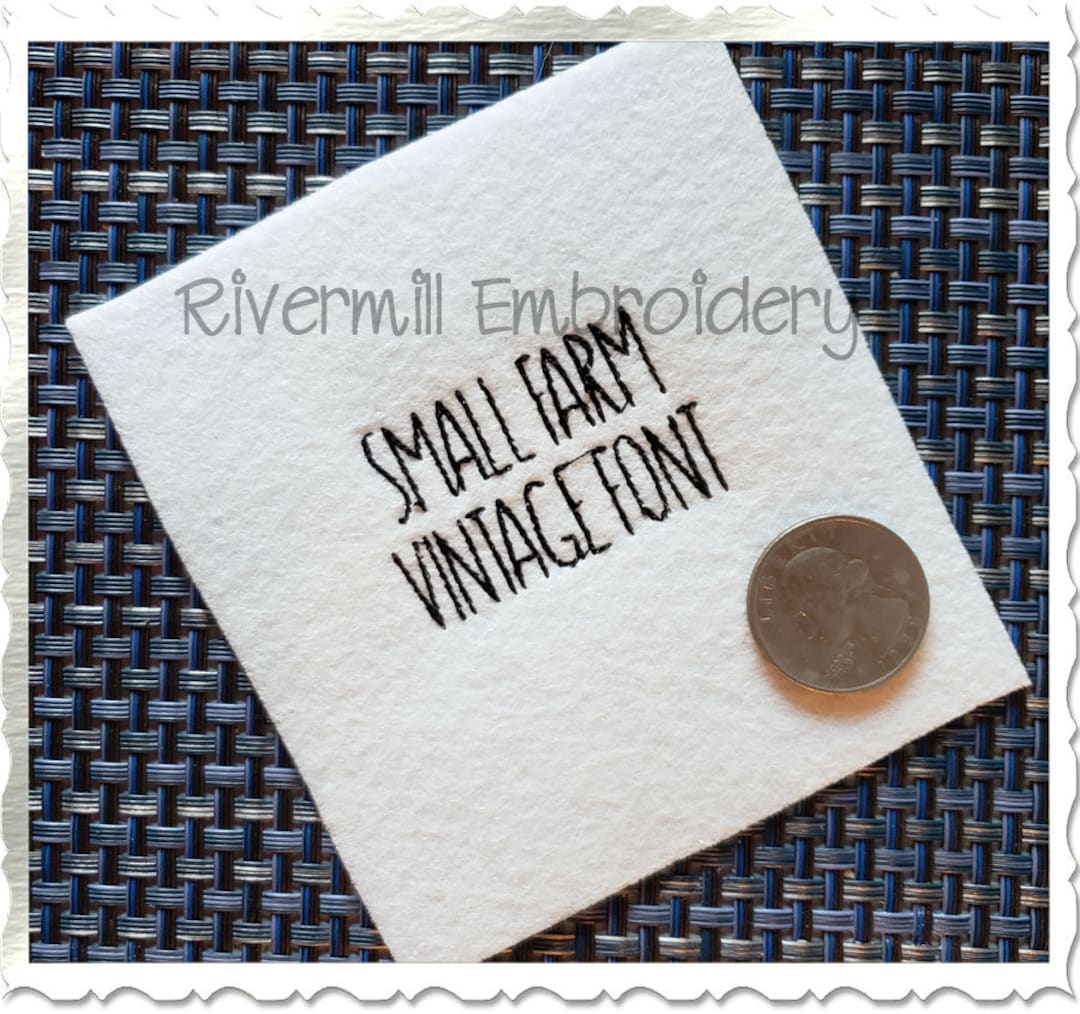 Small Farm Vintage Style Machine Embroidery Font Monogram Alphabet - 3 ...