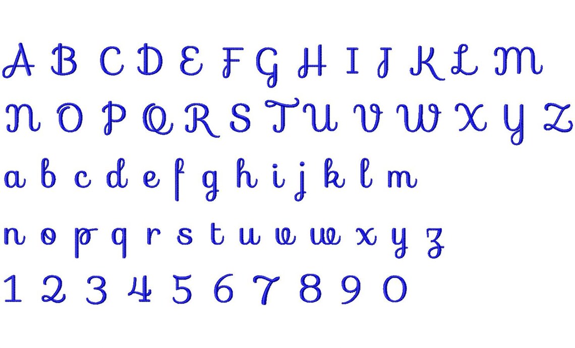 Sadie Machine Embroidery Font Monogram Alphabet - 3 Sizes - BX Files ...