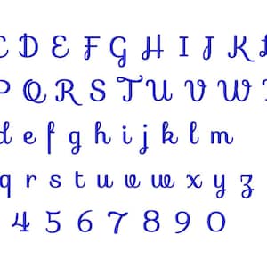 Sadie Machine Embroidery Font Monogram Alphabet - 3 Sizes - BX Files ...