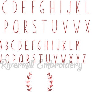 Vintage Farm Style Monogram Machine Embroidery Font Monogram Alphabet ...