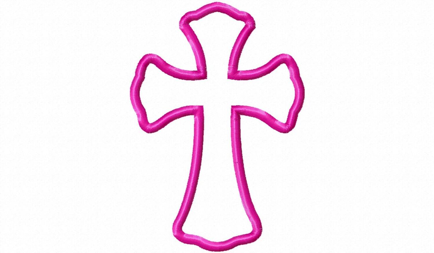 Cross Applique Machine Embroidery Design - 4 Sizes - Instant Download ...